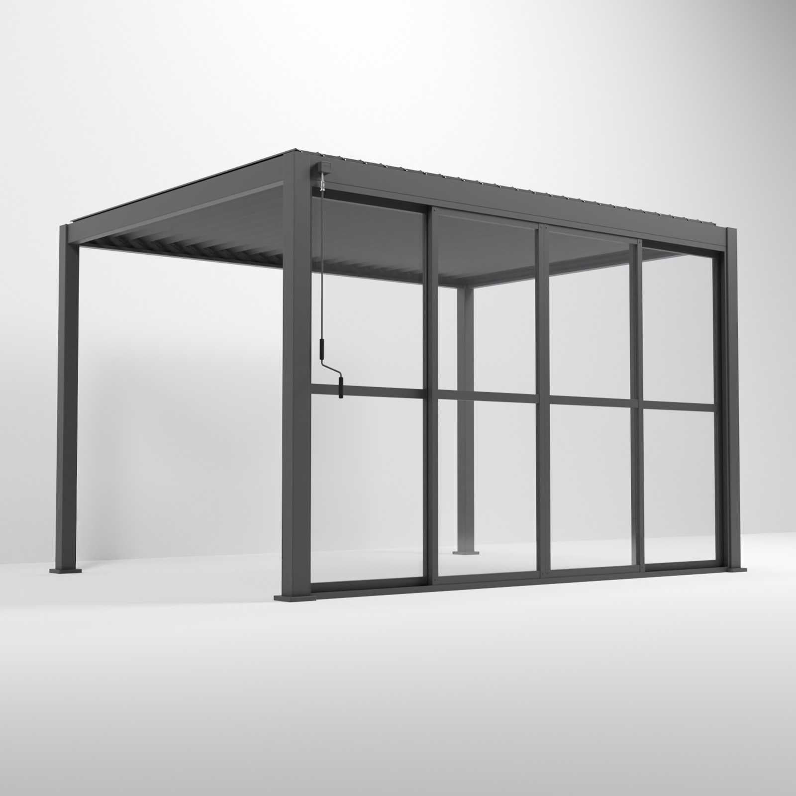 Nova - Titan Clear Sliding Doors for 3.6m Side - Grey